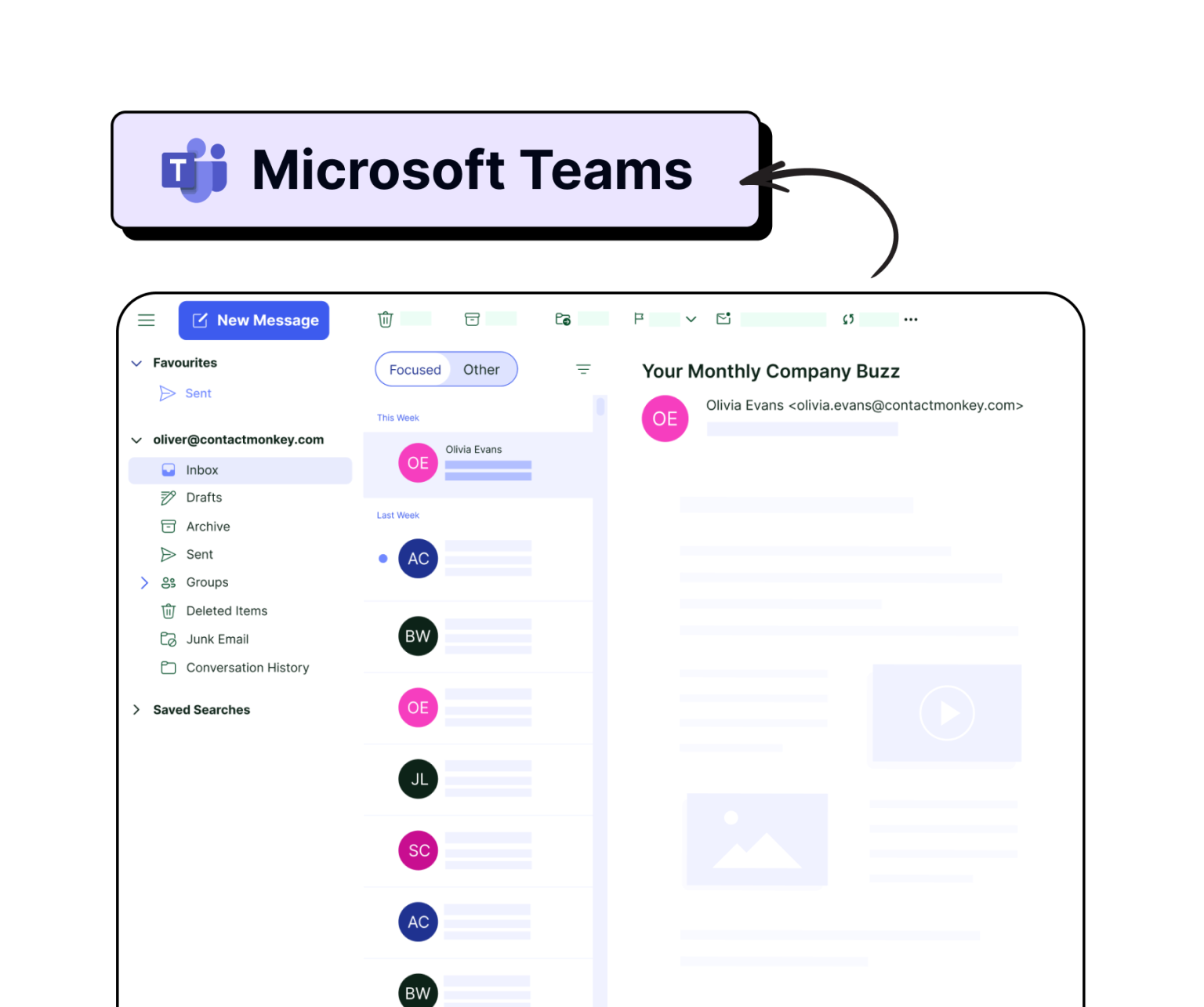 Internal Communications Email Software Features by ContactMonkey